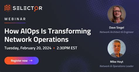 Selector On Linkedin How Aiops Is Transforming Network Operations