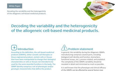Decoding The Variability And The Heterogenicity Of The Allogeneic
