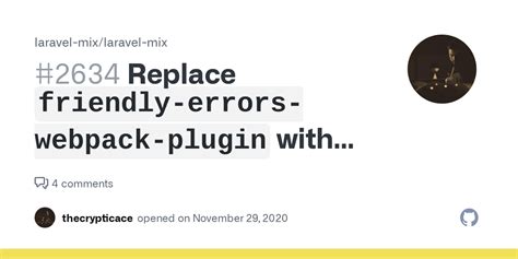 Replace Friendly Errors Webpack Plugin With Webpack Compatible Equivalent Issue