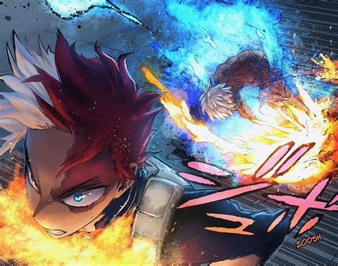 My Hero Academia Chapter 352 Raw Scans Shoto Freezes Everything In An Emotional Bid To Stop Dabi