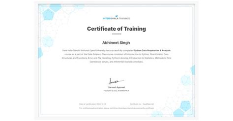 Abhineet Singh On Linkedin Successfully Completed The Python Data