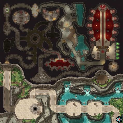 Yuan Ti Temple [70 X 70] R Battlemaps