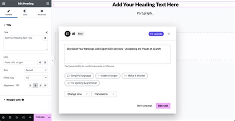 Introducing Elementor Ai Benefits Use Cases And How To Use It