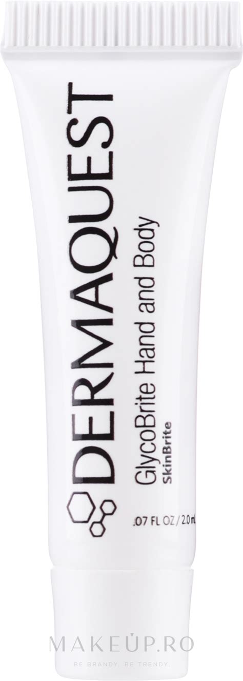 Dermaquest Skin Brite Glycobrite Hand And Body Mostră Cadou Cremă De Mâini și Corp Cu Efect