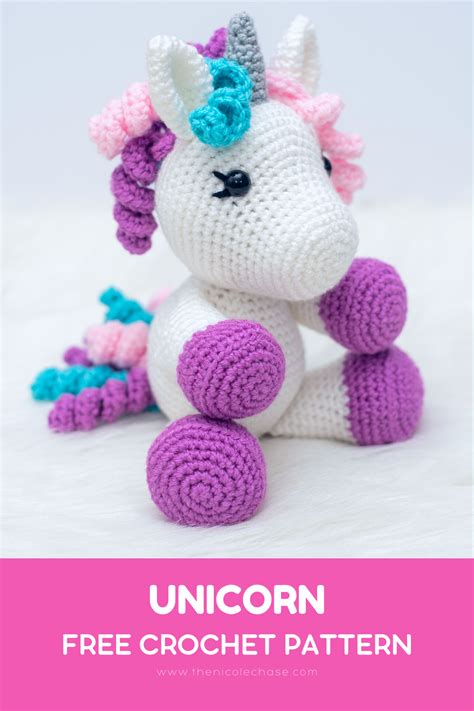 Free Crochet Pattern For A Unicorn Small Unicorn Amigurumi Artofit
