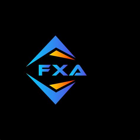 Fxa Abstract Technology Logo Design On Black Background Fxa Creative