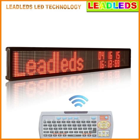 insegna luminosa a led scritta personalizzata scorrevole luce rossa 200