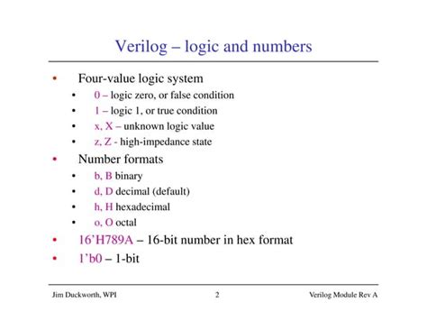 Verilog For Synthesis Combinational Rev A Pdf