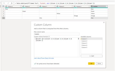 Solved Combine Columns With 1 Value In Each To One Column