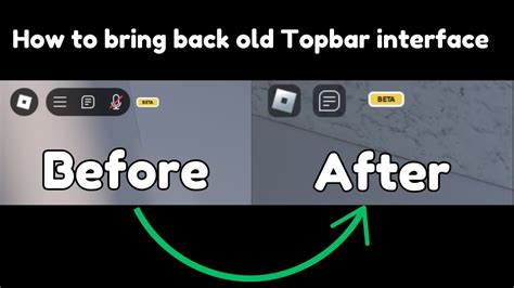 No Longer Working How To Get The Old Roblox Topbar Interface Youtube