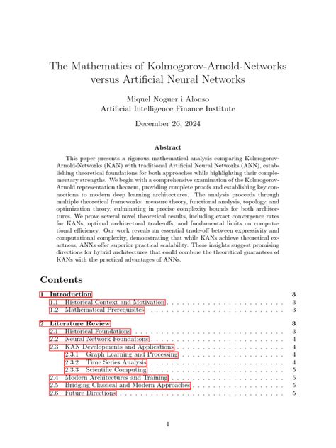 the mathematics of kolmogorov arnold networks pdf geometry
