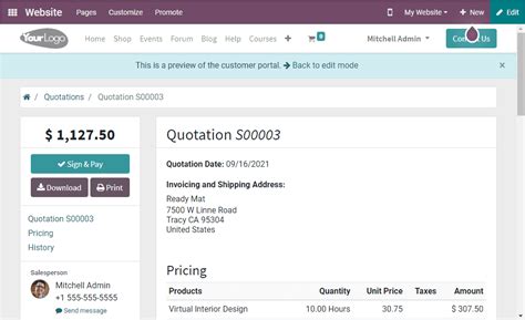 Sales Quotations Orders In Odoo Sales Odoo V Book