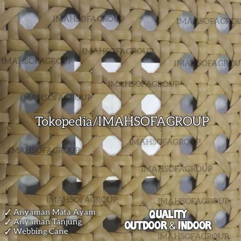 Jual Webing Rotan Sintetis Lembaran Meteran Custom Size Di Seller