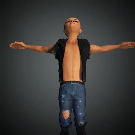 Tyler Durden Fight Club Cartoon Character Blender Iclone Maya 3d Model Animated Rigged Cgtrader