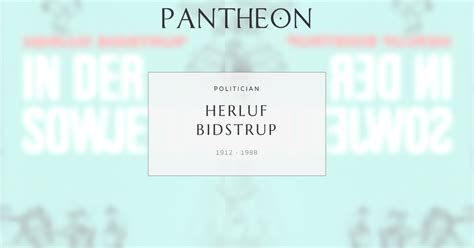 Herluf Bidstrup Biography Pantheon