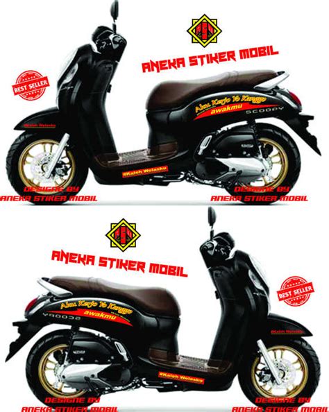 Stiker Motor Scoopy Stiker Kata Kata Buat Scoopy Terbaru Lazada Indonesia