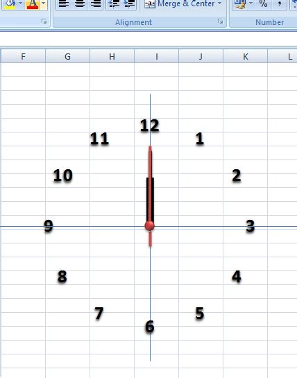 Tutorial How To Create Analog O Clock With VBA Excel Steemit