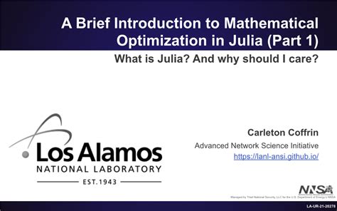 A Brief Introduction To Mathematical Optimization In Julia Part 1