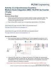 3 3 2 A SynchronousCounters MSI163UpCounterMOD Docx Pdf Activity 3 3 2 Synchronous Counters