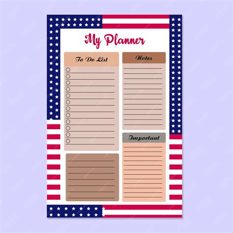 Premium Vector Free Vector Template Daily Planner Bullet Journal