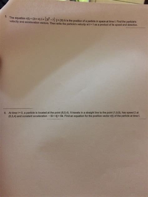 solved 3 write a in the form a att ann at the given value