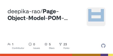 GitHub Deepika Rao Page Object Model POM Design With Selenium
