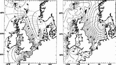 Co Tidal Charts Of M2 Tide Left And K1 Tide Right With Download Scientific Diagram