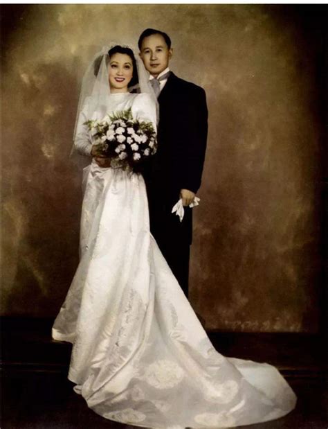 Jiang Ying And Qian Xuesen 1947 Wedding Gowns Vintage Wedding