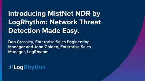 Mistnet Ndr Threatdetection Geoffrey Mattson