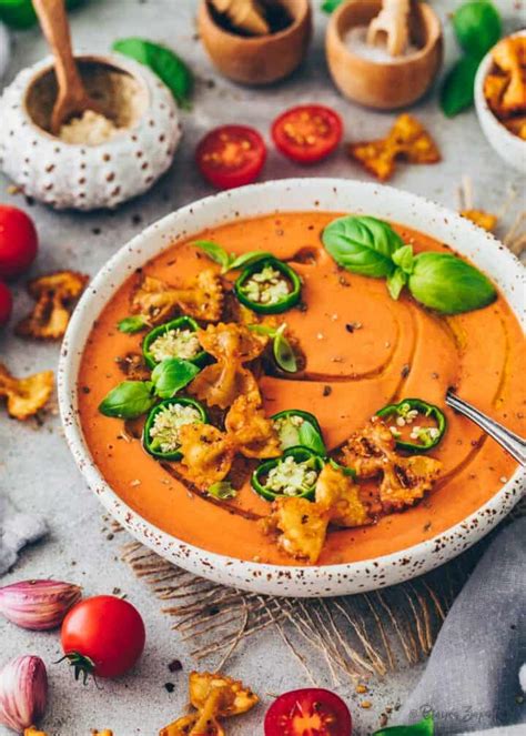 Salmorejo Spanische Gazpacho Mit Brot Rezepte Suchen