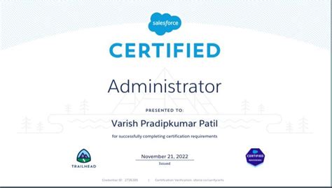 Varish Patil On Linkedin Salesforcecertified Salesforce Salesforceadministrator… 48 Comments