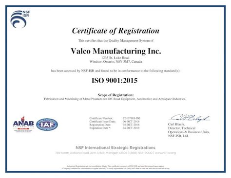 Pdf Certificate Of Registration Valco Manufacturing Inc