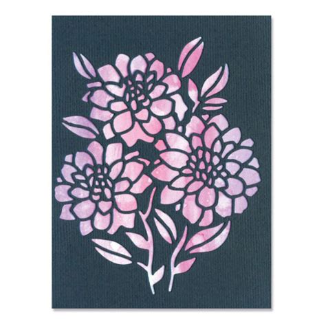 Thinlits Dies Set Négatif De Fleurs 2 Pcs Scrapmalin