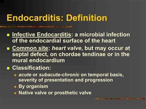 Endocarditis Ppt Free Download