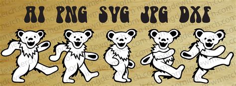 Grateful Dead Dancing Bear Template Billoken