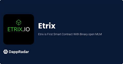 etrix project overview analytics and data dappradar