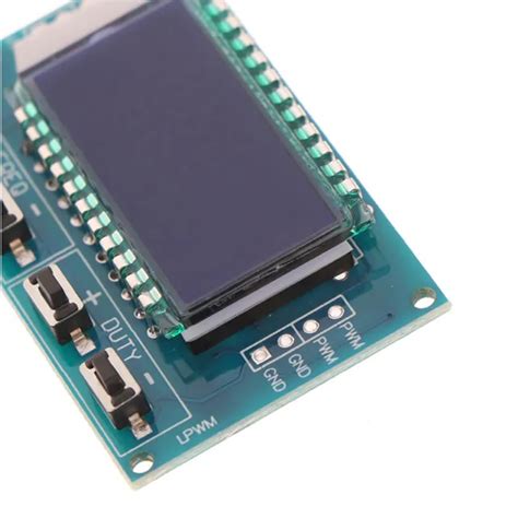 generatore di segnali pwm frequenza impulsi ciclo di lavoro modulo lcd