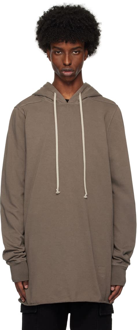Rick Owens Drkshdw Gray Porterville Pullover Hoodie Rick Owens Drkshdw