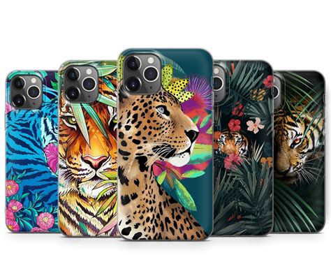 Tiger Phone Case Wildlife Phone Cover For IPhone X Xs Xr SE Samsung S