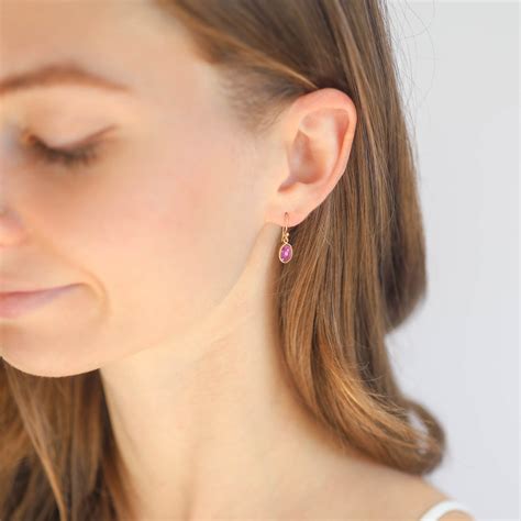 Oval Ruby Earrings By Margaret Solow Newtwist