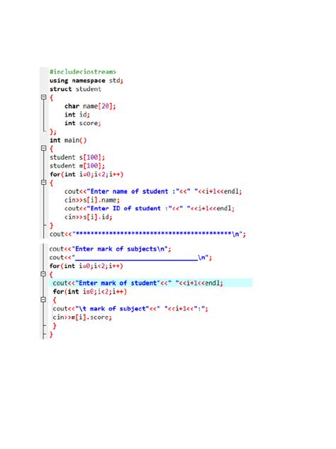 Array And Structure Best Exercise Pdf