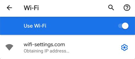 Failed To Obtain IP Address On Android How To Fix The Error Wi Fi Settings