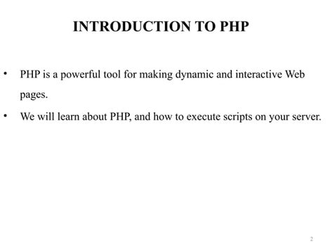 Lecture 6: Introduction to PHP and Mysql .pptx