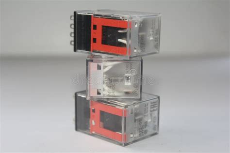Relay For Convert Electric Voltage To Magnetic Field Stock Image