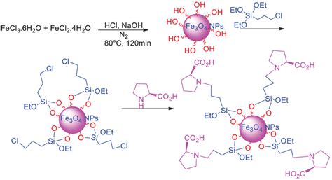 Preparation Of Fe3o4sio2propyll‐proline Download Scientific Diagram