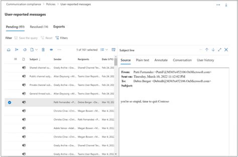 Create And Manage Communication Compliance Policies Microsoft Learn