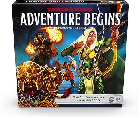 Hasbro Dungeons And Dragons Adventure Begins Cooperative Fantasy Board