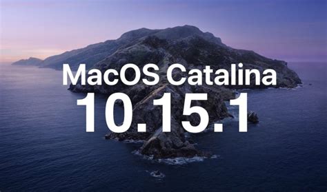 macos catalina 10 15 1 update download available now