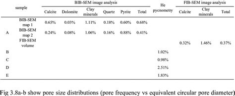 Porosities Of Different Mineral Phases In Bib Sem Maps And Fib Sem Download Scientific Diagram
