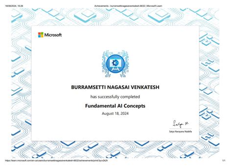 Ai Learningjourney Microsoftlearn Achievementunlocked